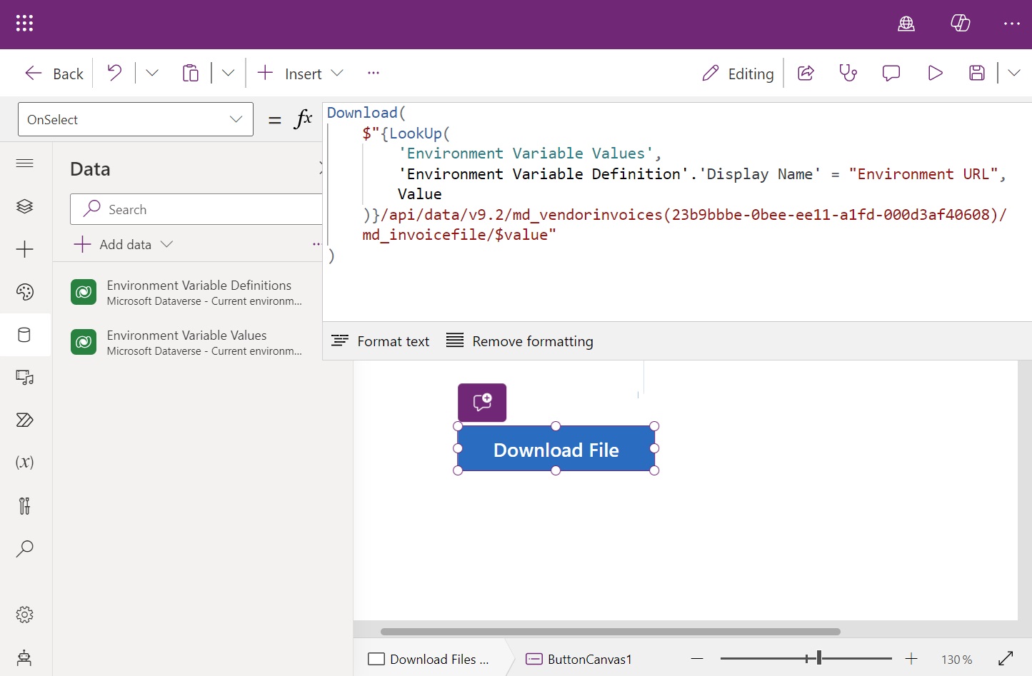 Power Apps: Download File From Dataverse File Column
