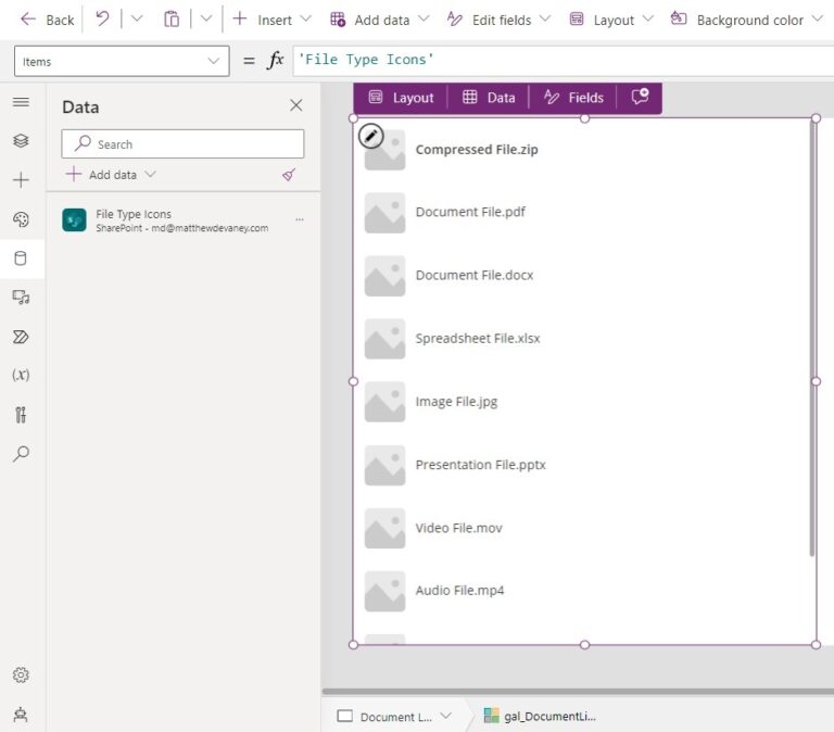 How To Show File Type Icons In A Power Apps Gallery