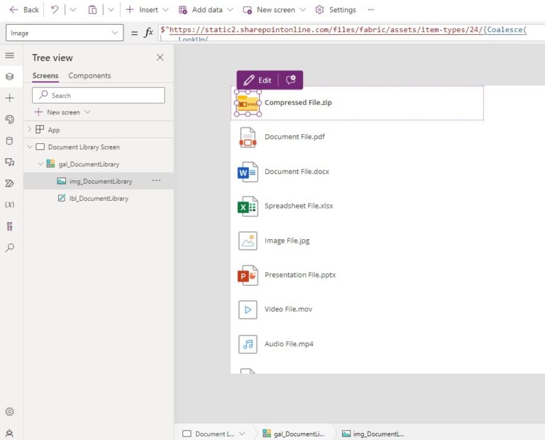 How To Show File Type Icons In A Power Apps Gallery