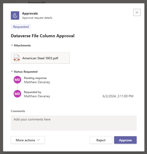 Power Automate Approvals Attachments With Dataverse Files