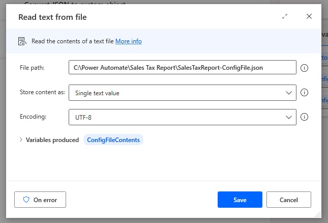 Simplify Flow Settings With A Config File In Power Automate Desktop