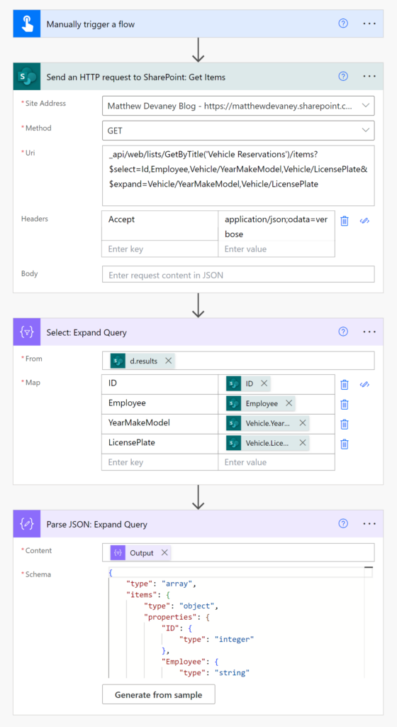 Power Automate Expand Query To Join SharePoint Lists