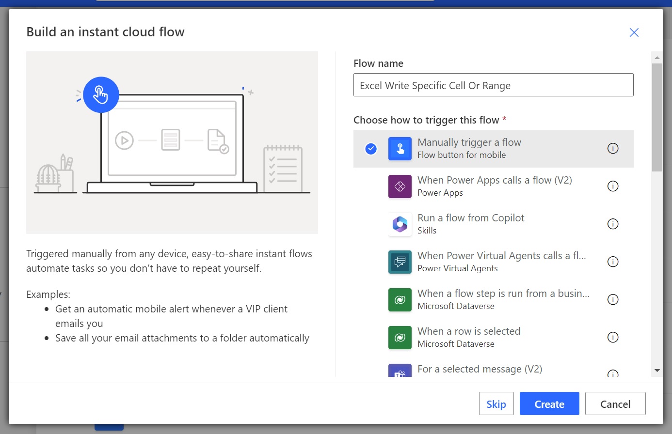 Power Automate Excel Write Value To A Specific Cell Or Range